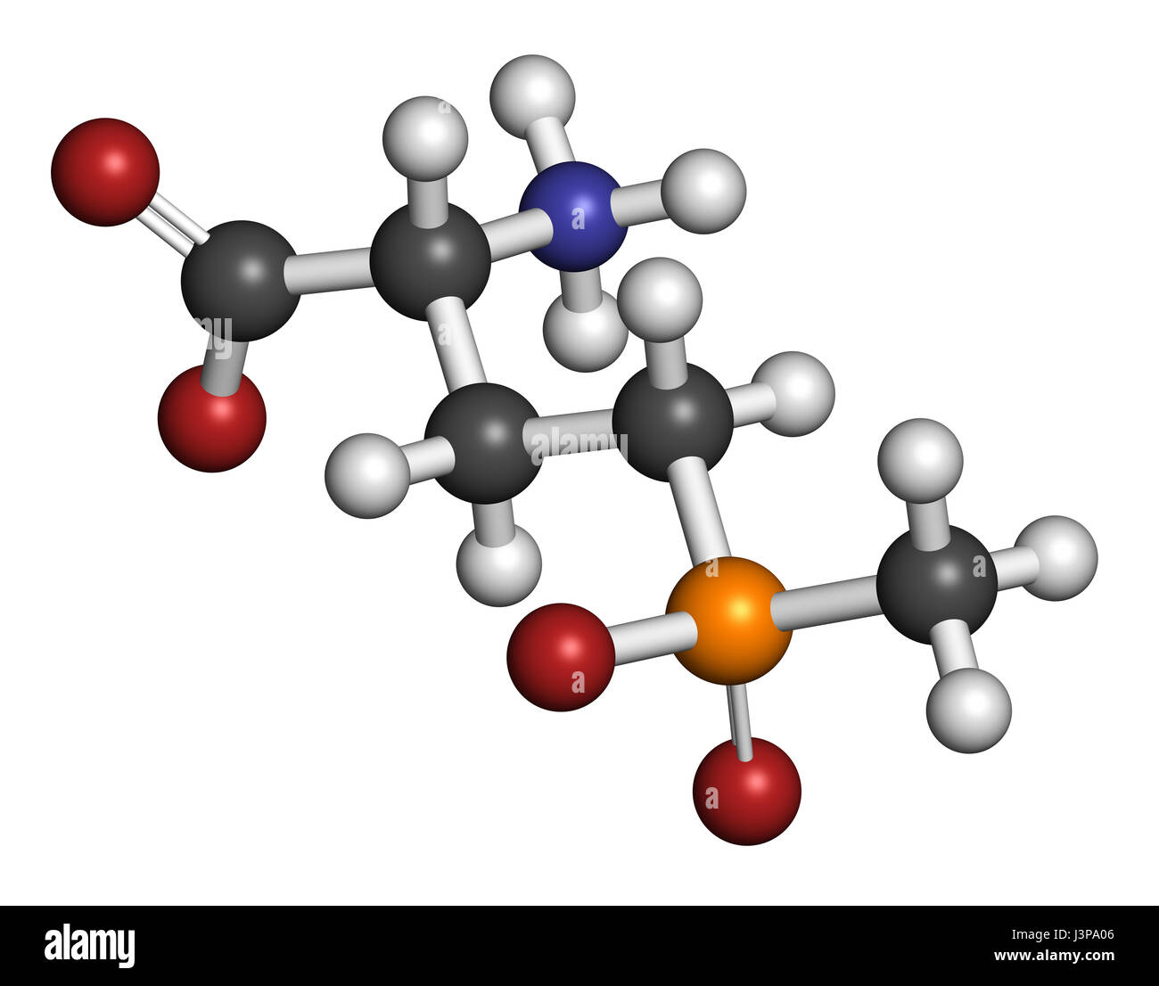 Glufosinate (phosphinothricin) nonselective herbicide molecule ...