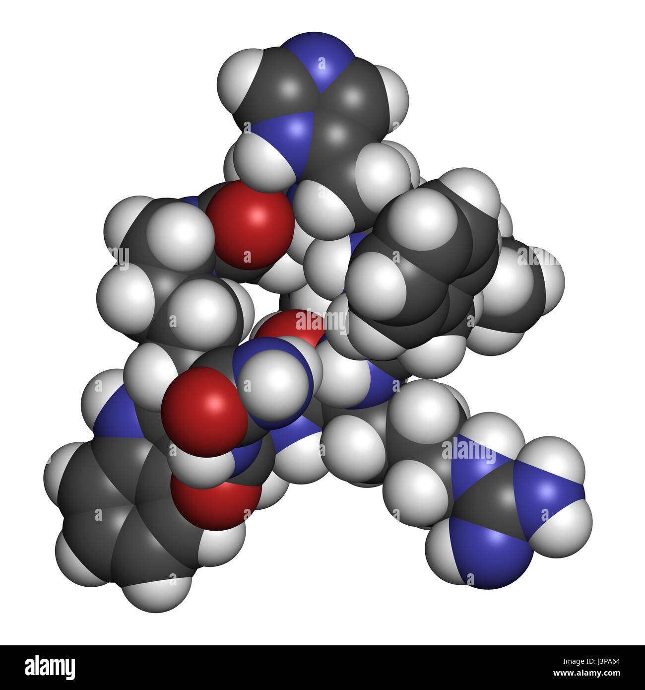 Melanotan II synthetic tanning drug molecule. Not approved as drug ...