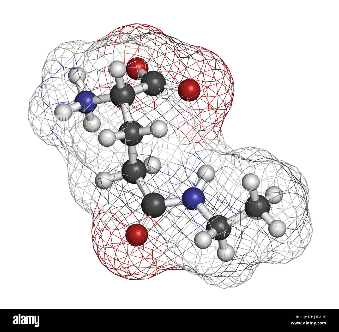 Theanine herbal molecule. Constituent of tea prepared from Camellia ...