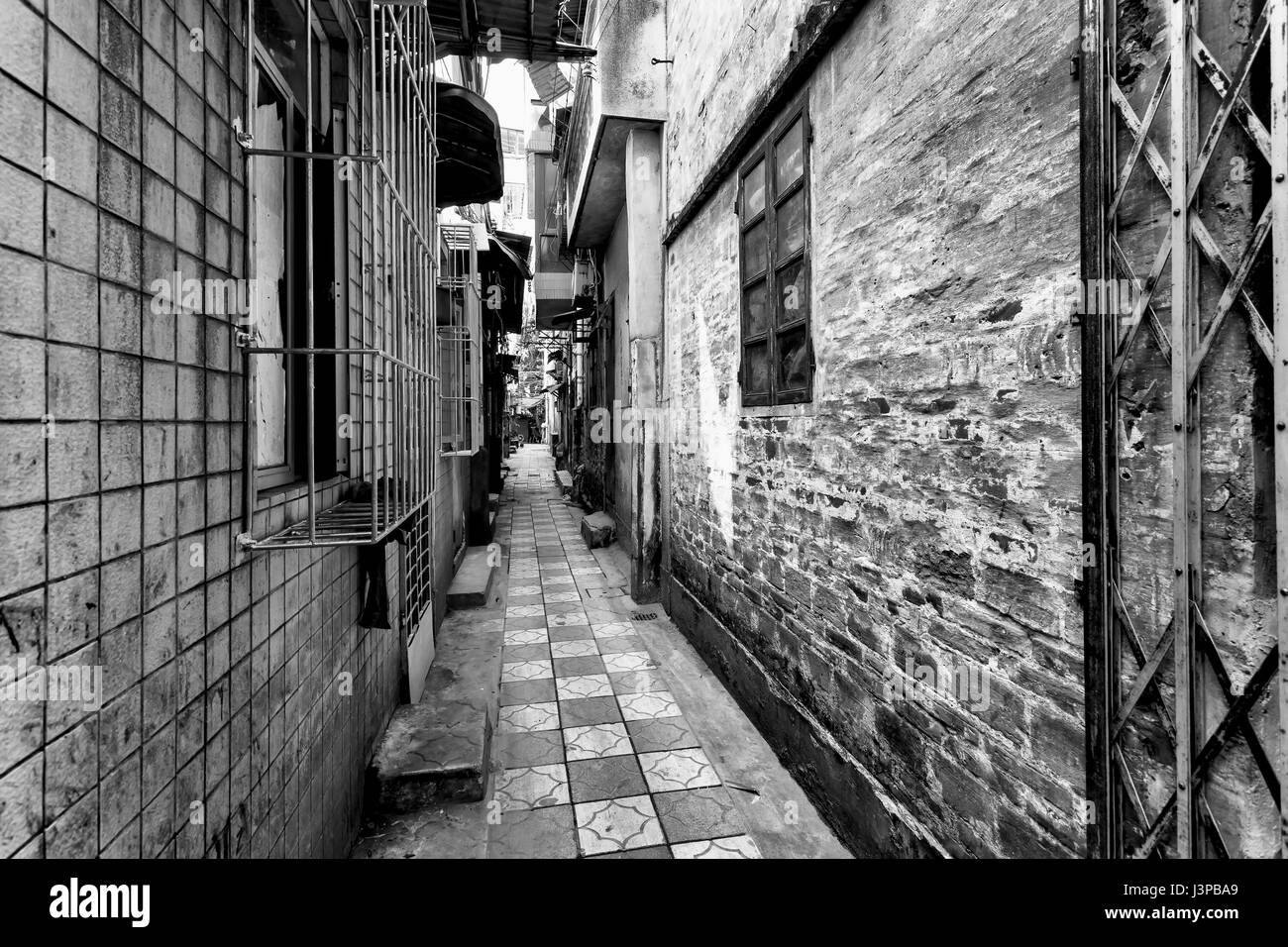 Alleyway in a historic district of Guangzhou, China Stock Photo - Alamy