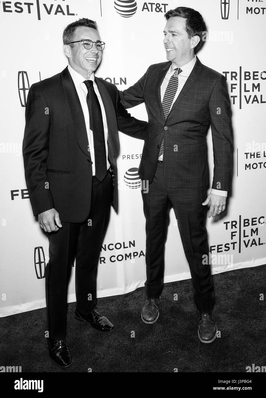 NEW YORK, NY - APRIL 23, 2017: Executive Producer Ray Boudreau and Ed ...