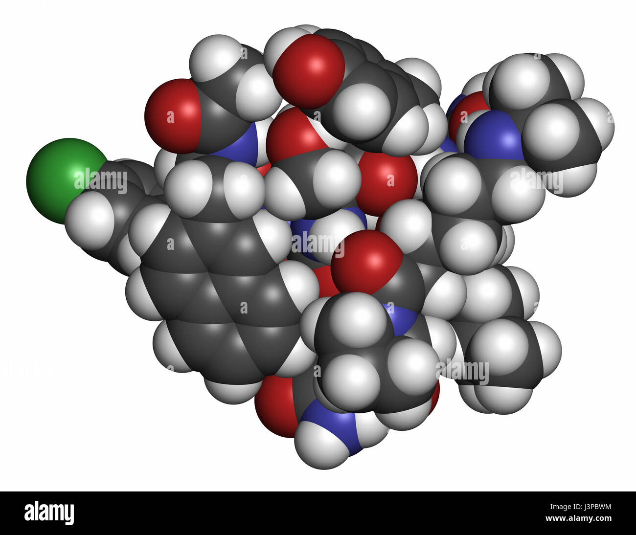 Abarelix drug molecule (gonadotropin-releasing hormone, GnRH antagonist ...