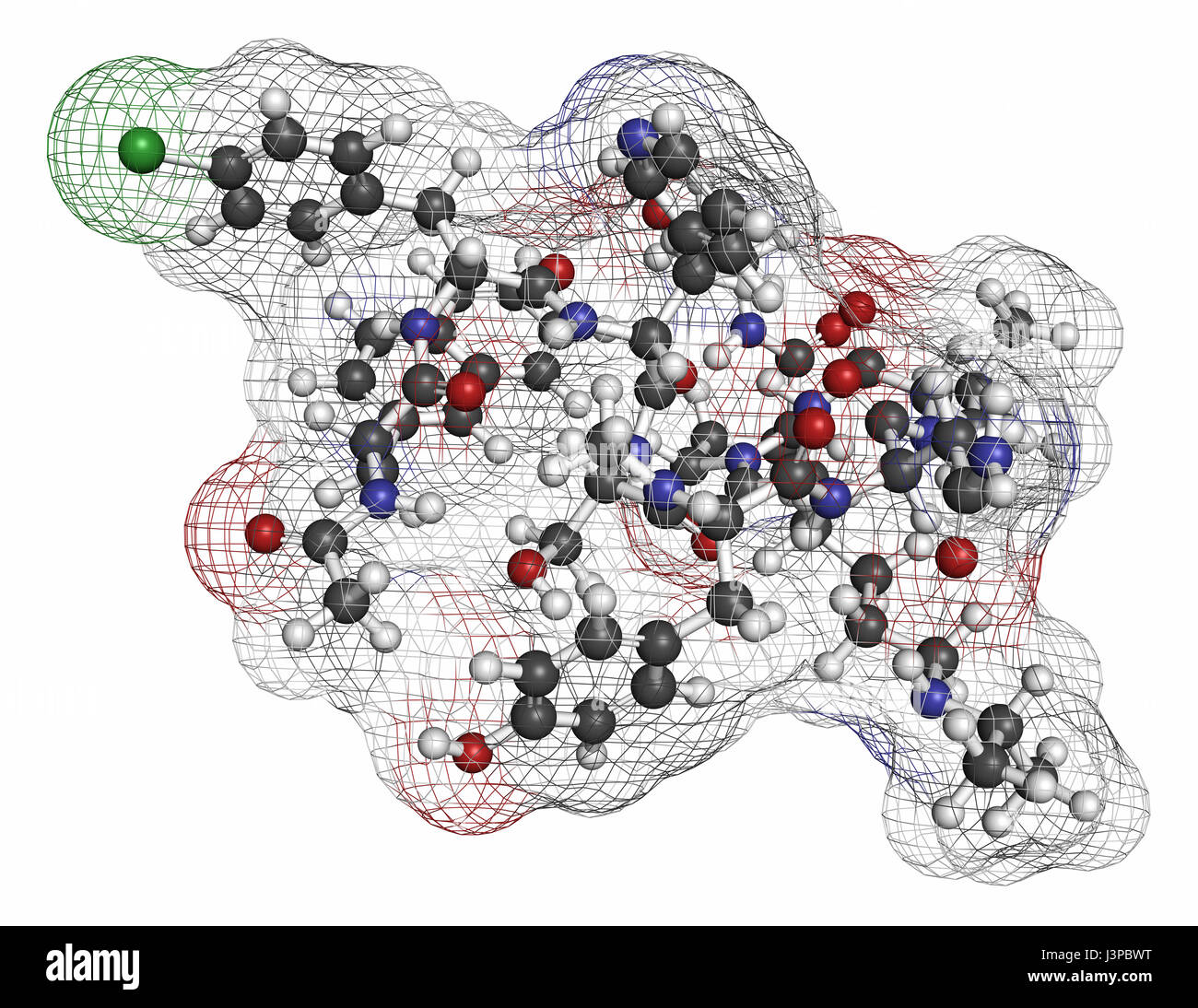 Abarelix drug molecule (gonadotropin-releasing hormone, GnRH antagonist ...