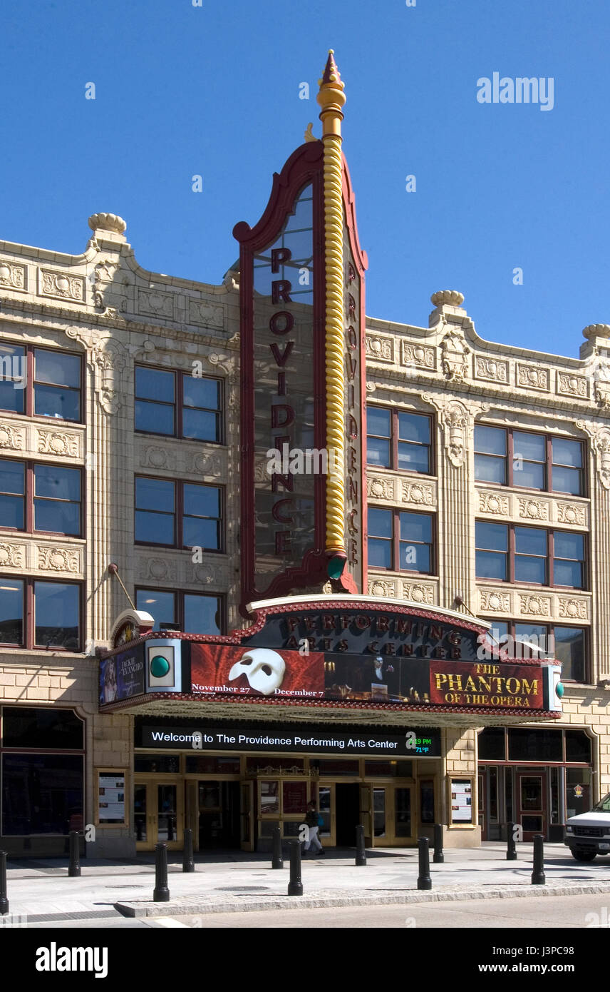 Providence Performing Arts Center (PPAC) in downtown Providence, Rhode ...