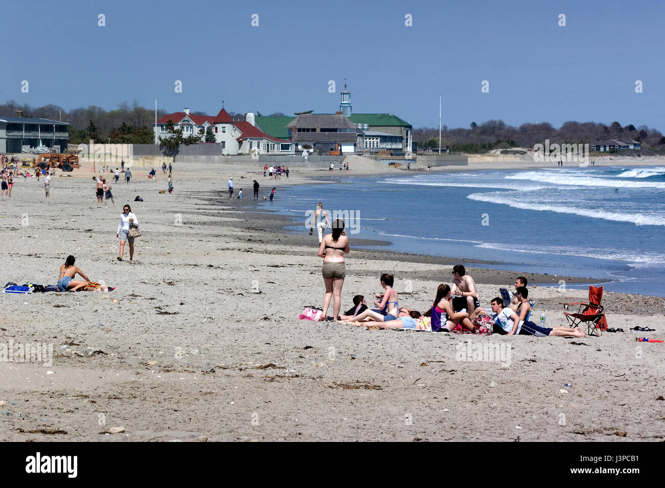 The beaches/ shoreline ofNarraganset, Rhode Island, USA Stock Photo - Alamy