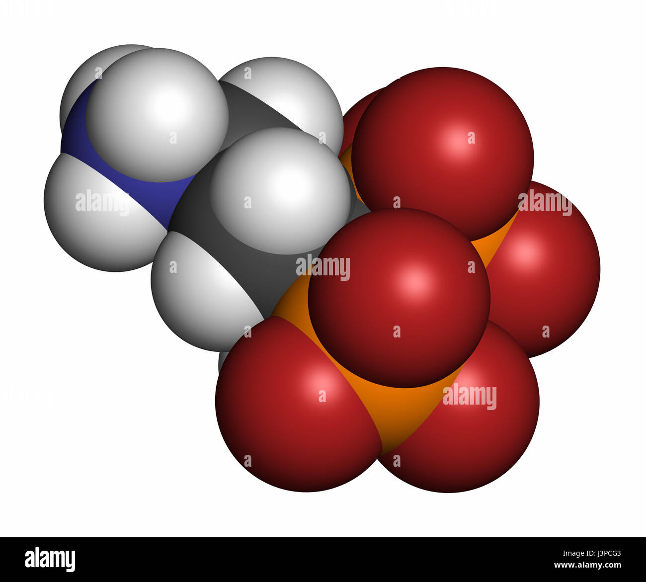 Pamidronic acid (pamidronate) osteoporosis drug molecule ...