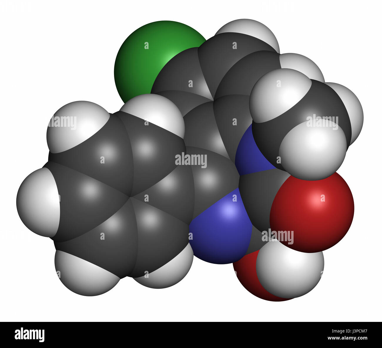 Temazepam benzodiazepine drug molecule used hi-res stock photography ...