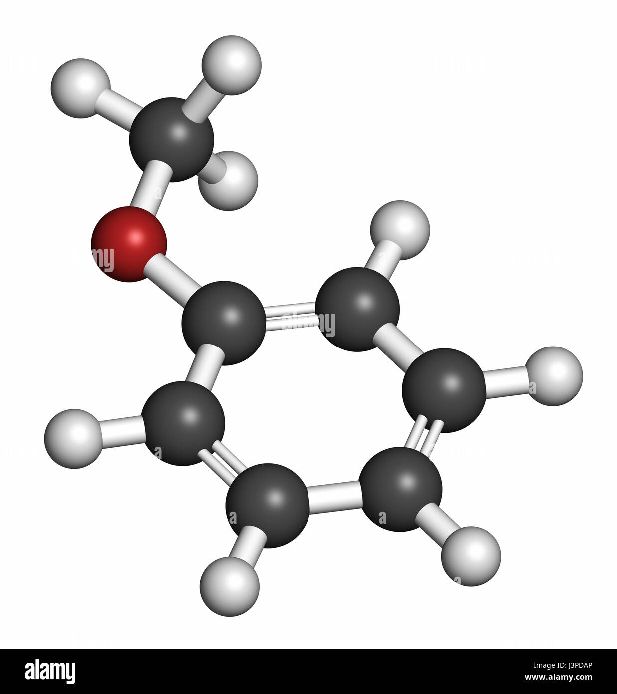 Anisole chemical molecule. Used in fragrances and as chemical precursor ...