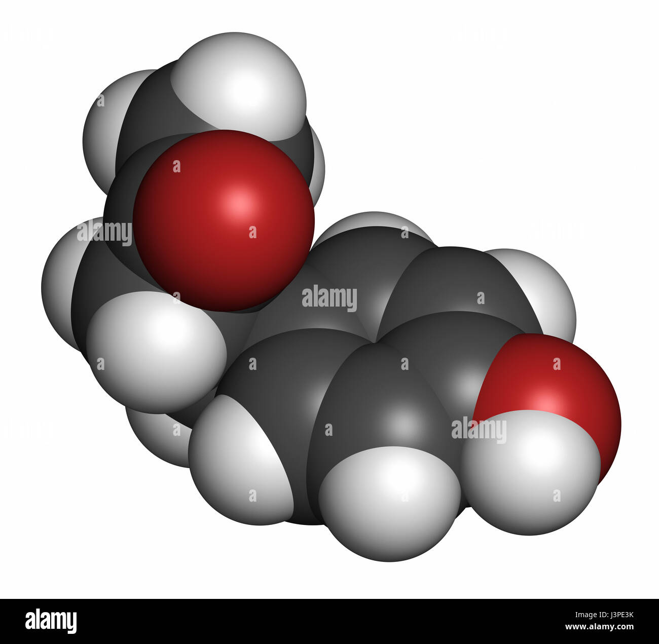 Raspberry ketone molecule. Primary aroma compound of raspberries. Used ...