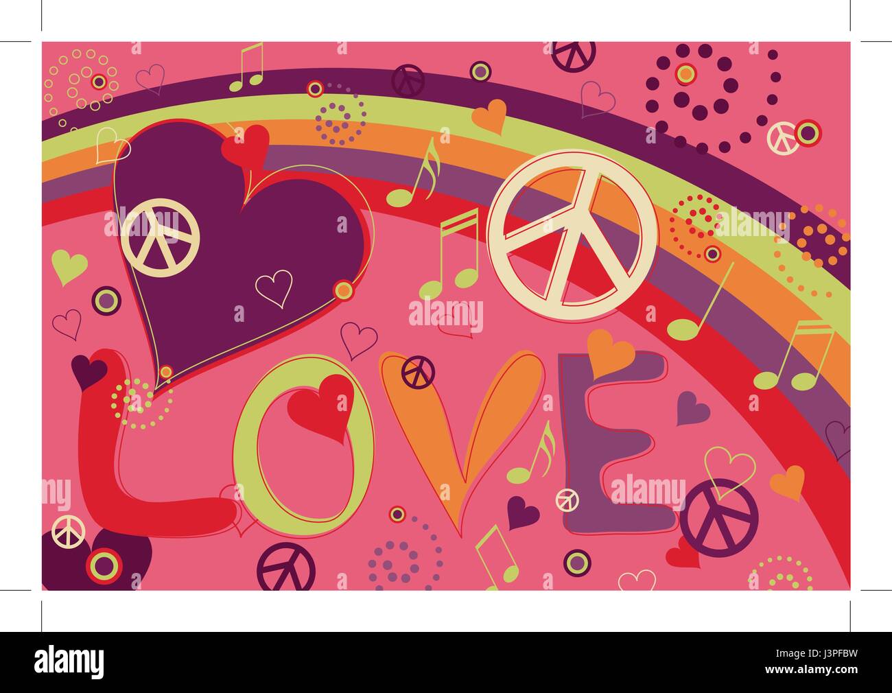 Peace And Love Collage