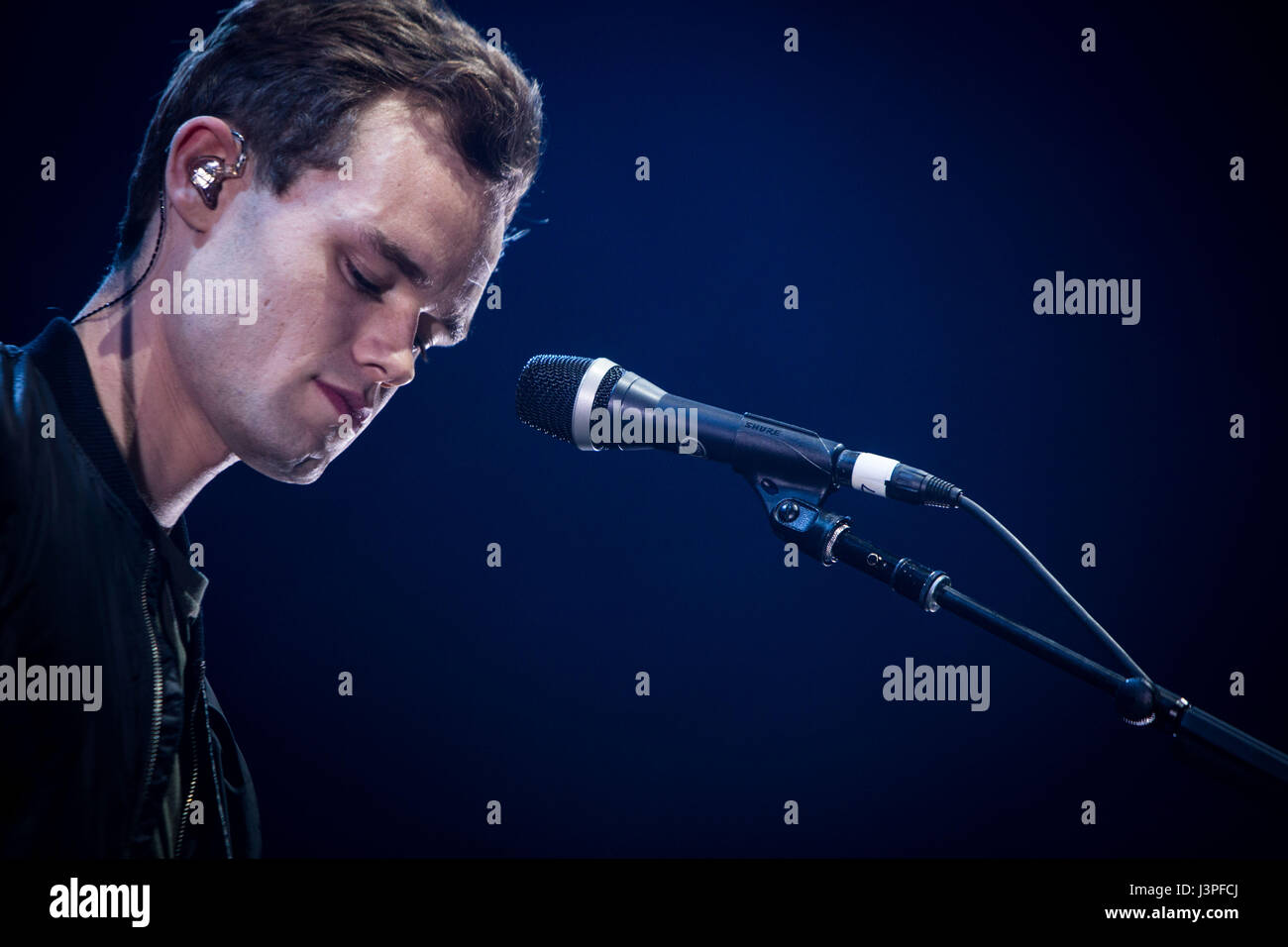 The british singer-songwriter James TW pictured on stage as he performs ...