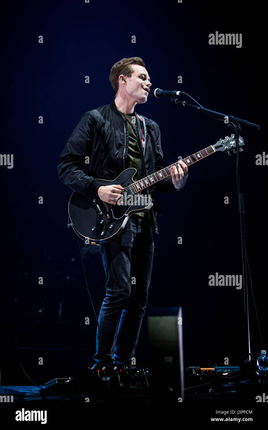The british singer-songwriter James TW pictured on stage as he performs ...