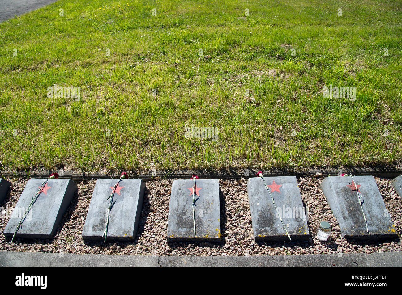 Soviet War Cemetery, the biggest Soviet military cemetery in Europe, in ...