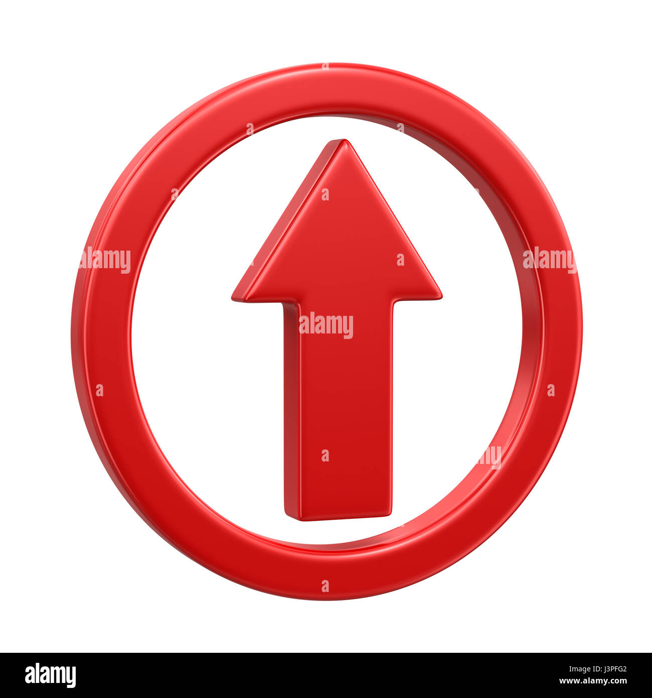 Arrow up. Image with clipping path Stock Photo - Alamy
