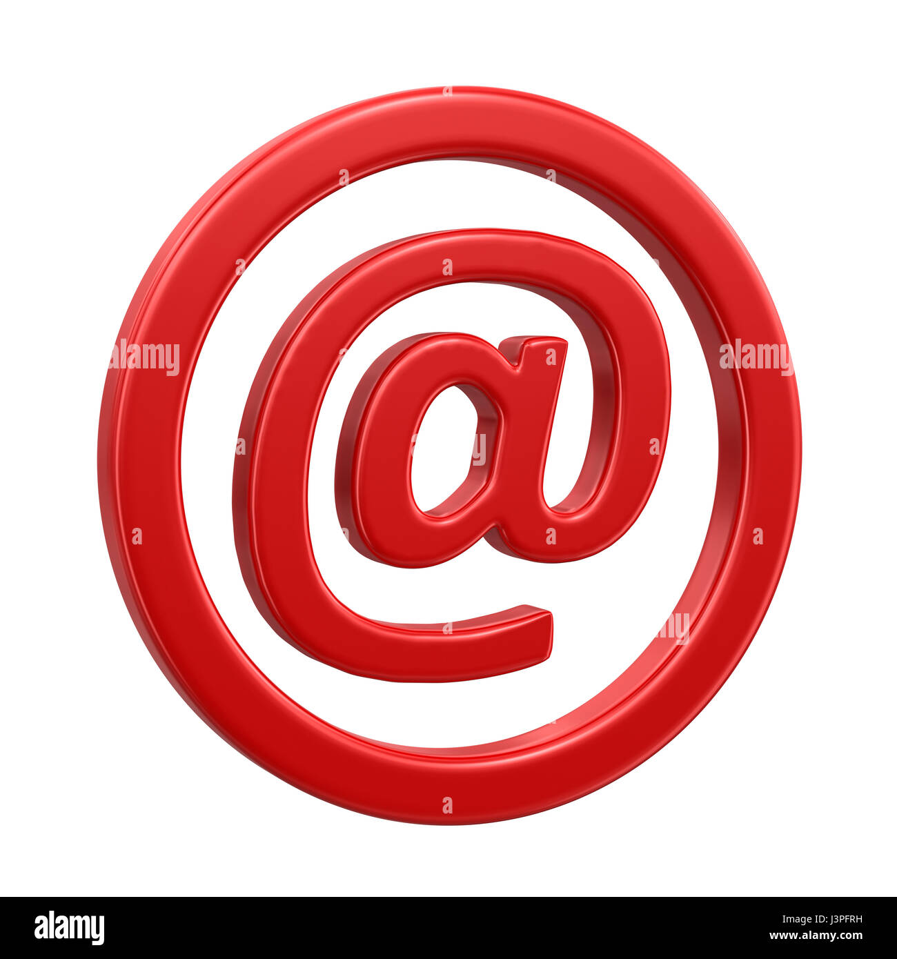 3d e-mail sign. Image with clipping path Stock Photo - Alamy