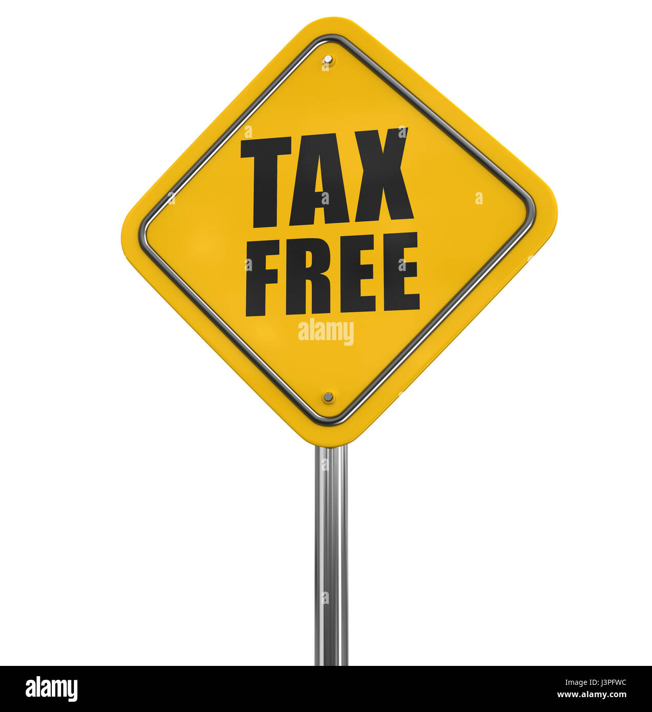 Tax free road sign. Image with clipping path Stock Photo - Alamy