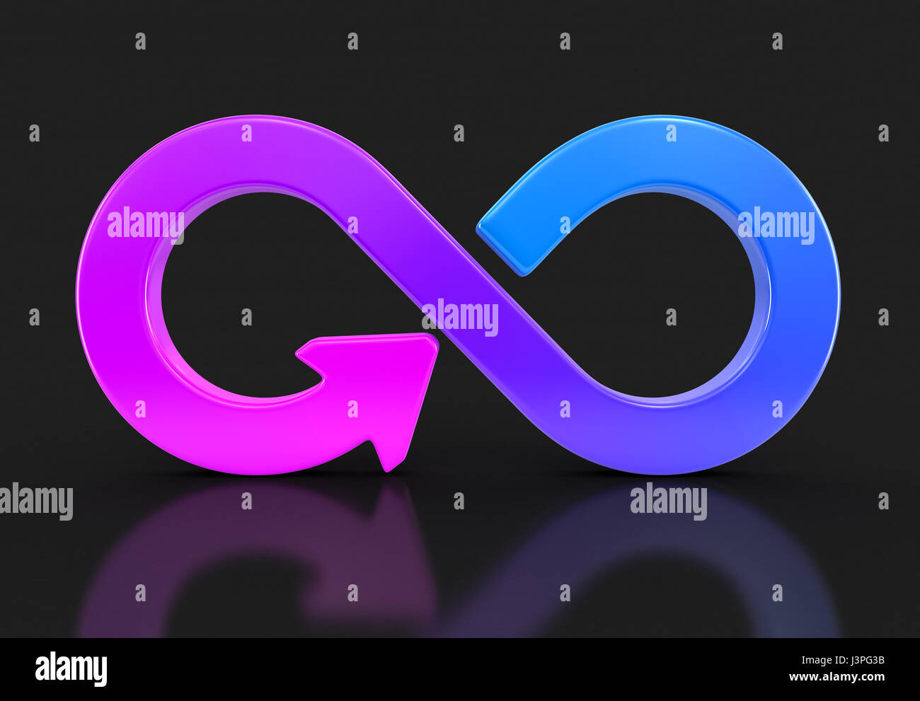 Infinity symbol. Image with clipping path Stock Photo - Alamy