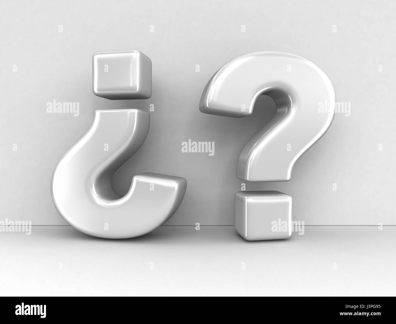 Big sign of question. Image with clipping path Stock Photo - Alamy