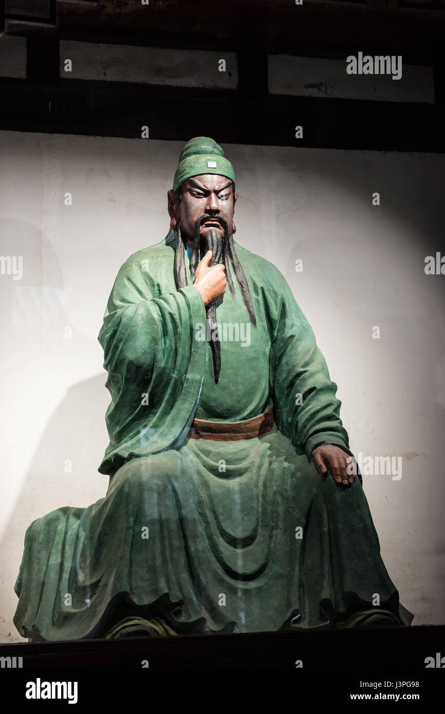 Chinese historical figure statue Stock Photo - Alamy
