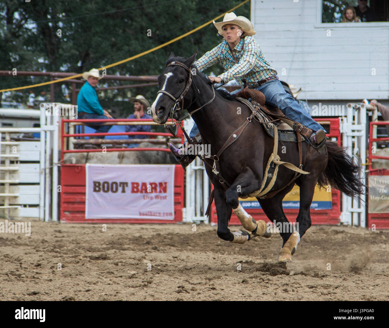 Barrel racing hi-res stock photography and images - Alamy