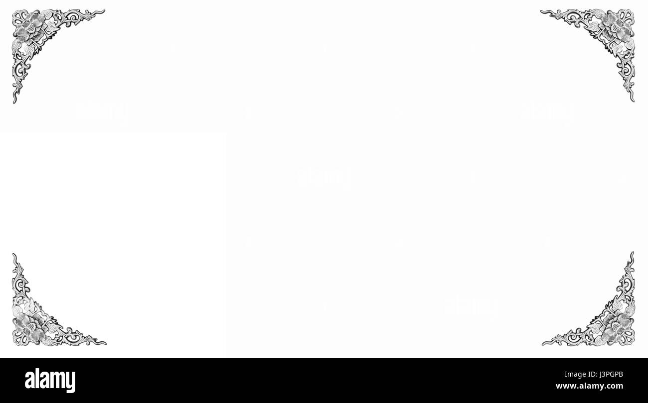 Invitation card frame on Black and White Stock Photos & Images - Alamy