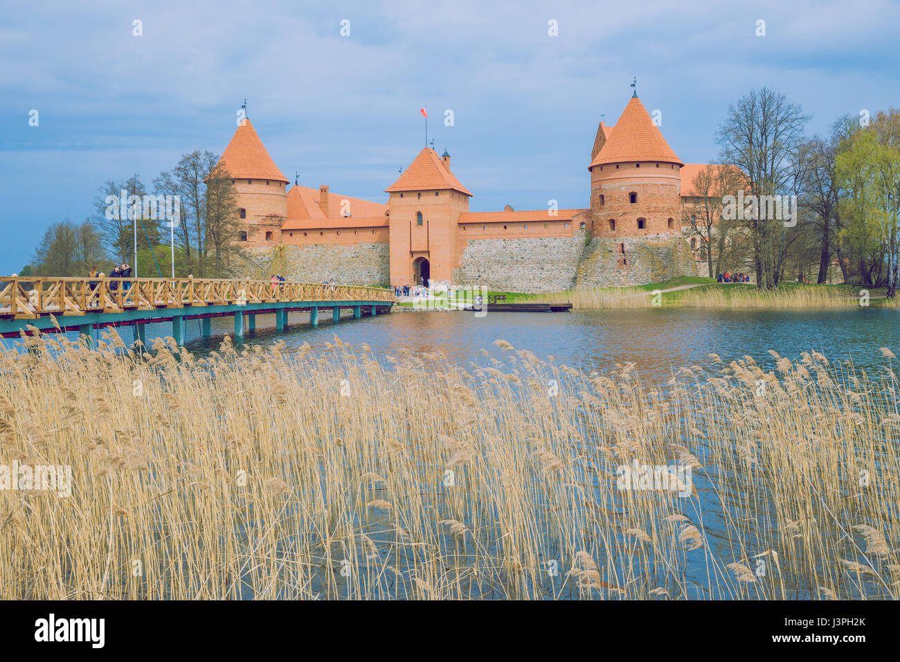 Trakai castle, Lithuania 2017, Nature, buildings, trees and beautiful ...