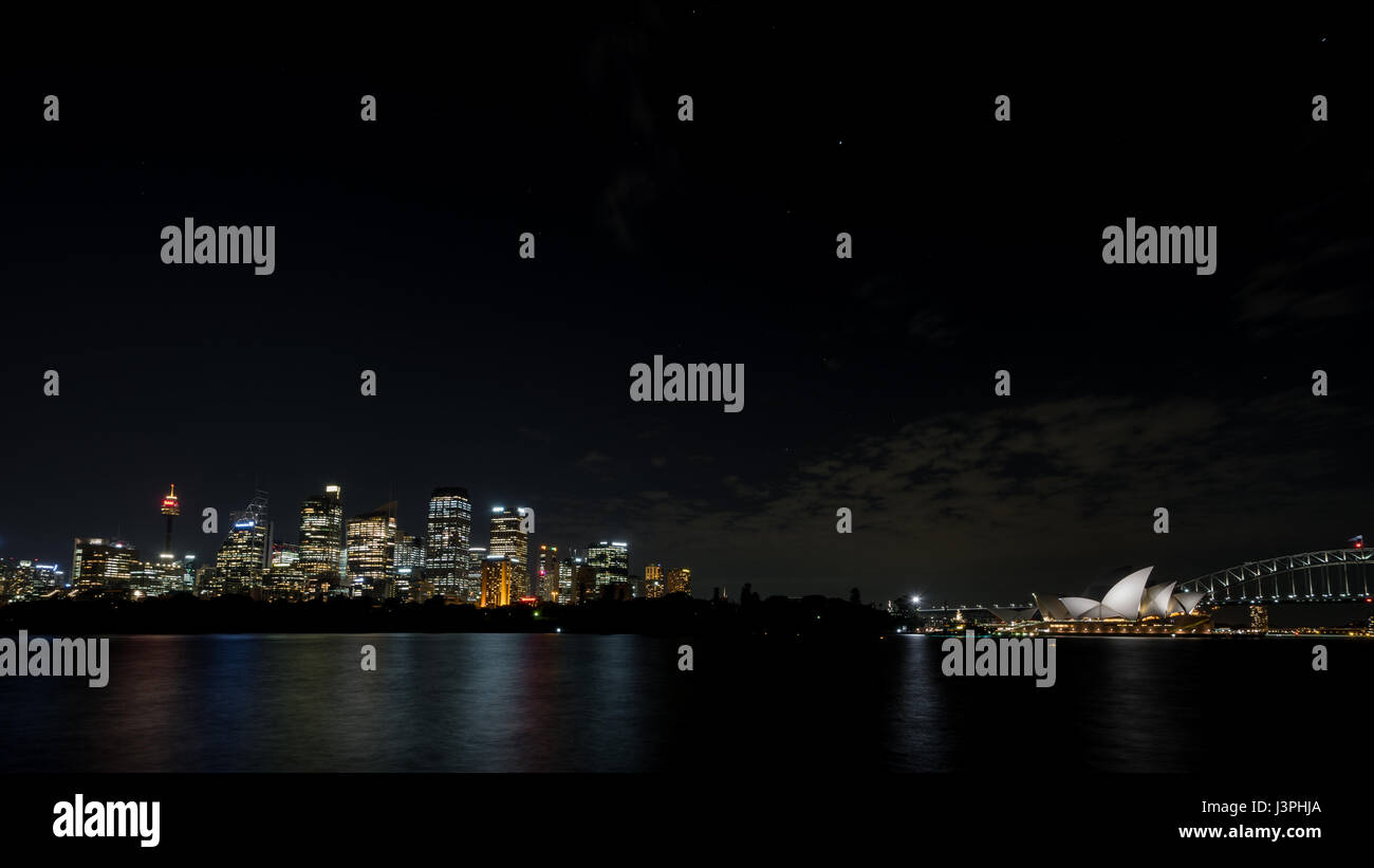 Sydney at night Stock Photo - Alamy