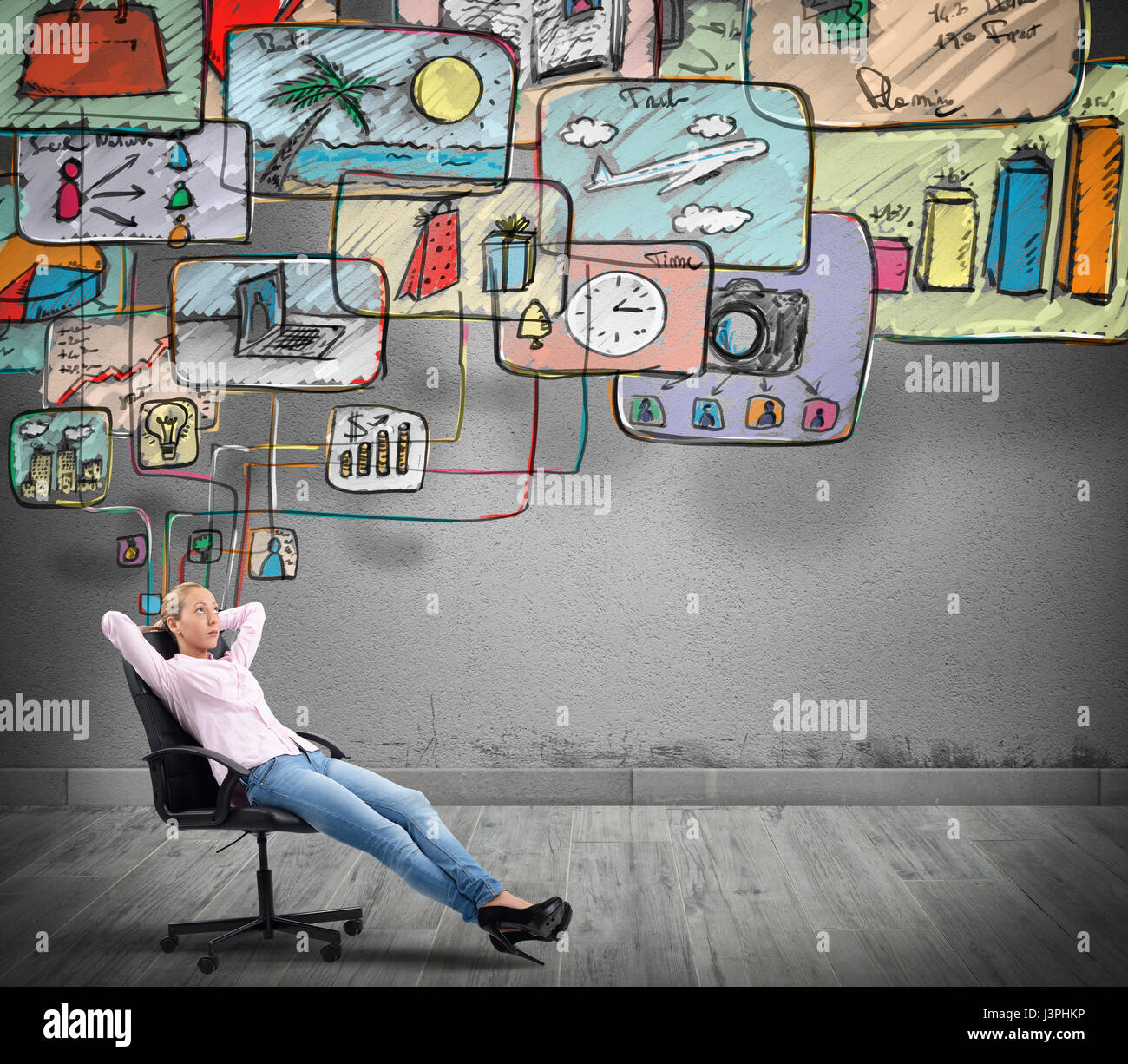 Think of life organization Stock Photo - Alamy
