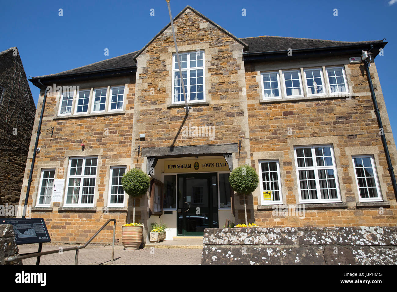 Uppingham Town Hall in Uppingham, Rutland Stock Photo - Alamy