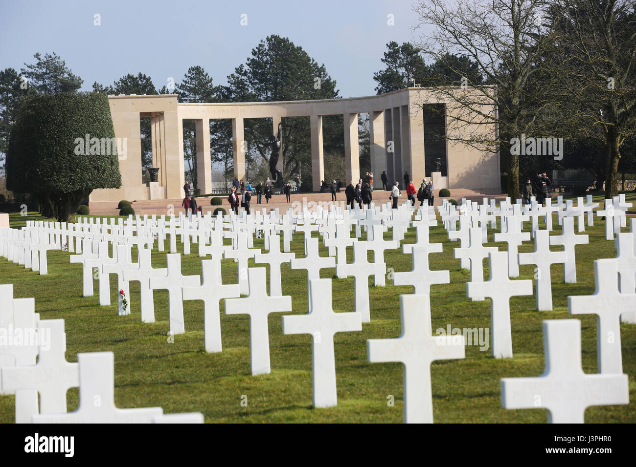 Normandy american war cemetery hi-res stock photography and images - Alamy
