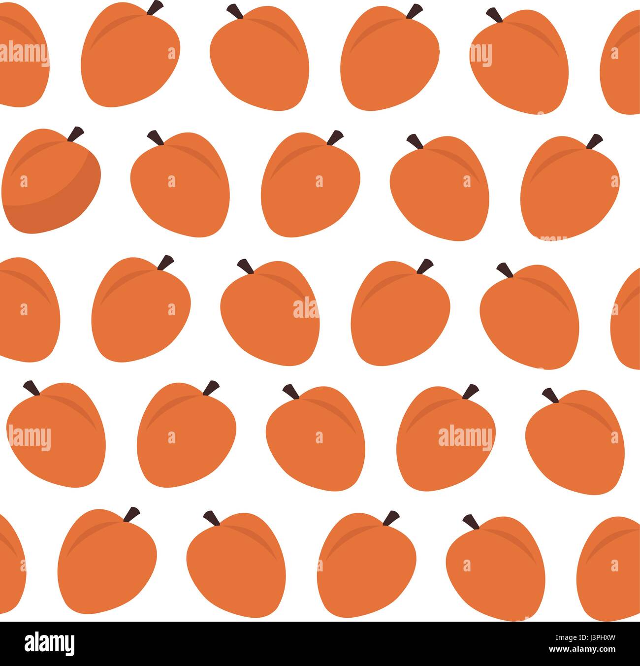 apricot fruit food fresh seamless pattern image Stock Vector Image ...