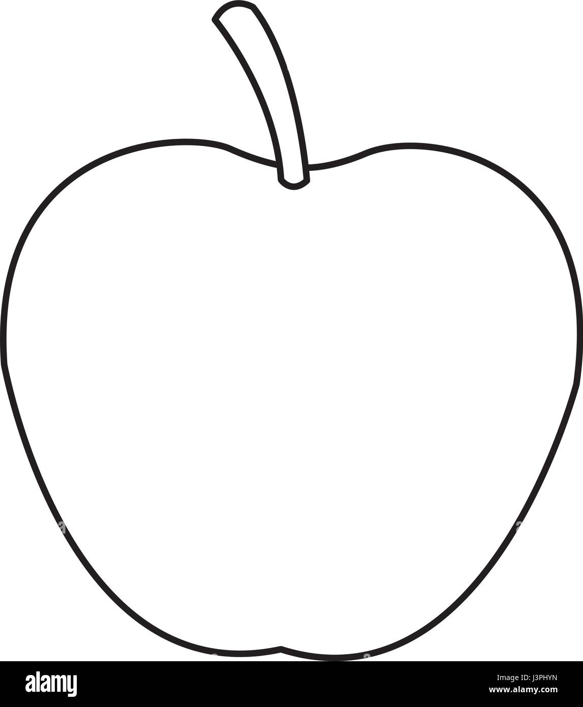 Mangosteen line icon food Stock Vector Images - Alamy