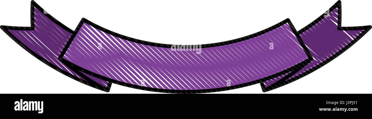 drawing ribbon decoration party celebration image Stock Vector Image ...