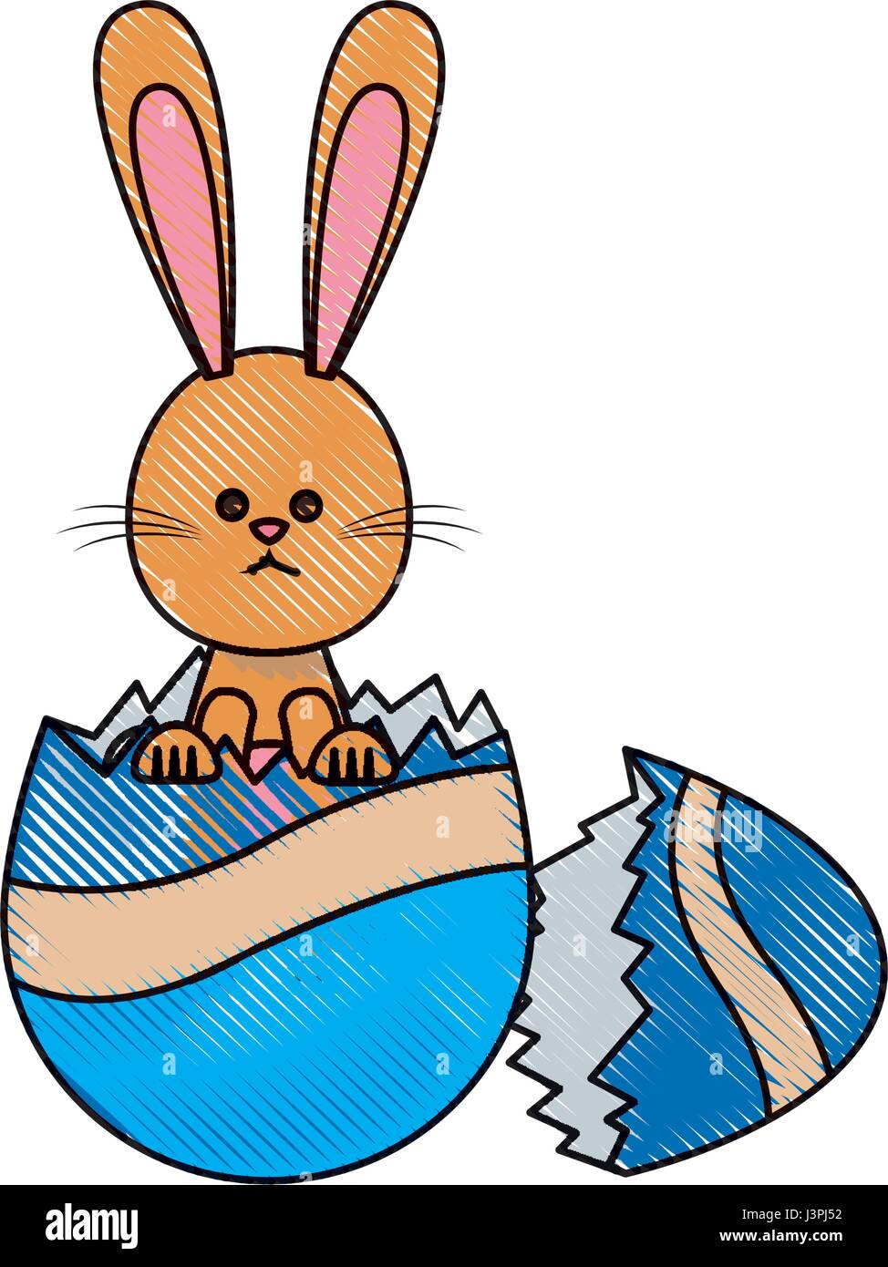 Easter bunny drawing hi-res stock photography and images - Alamy