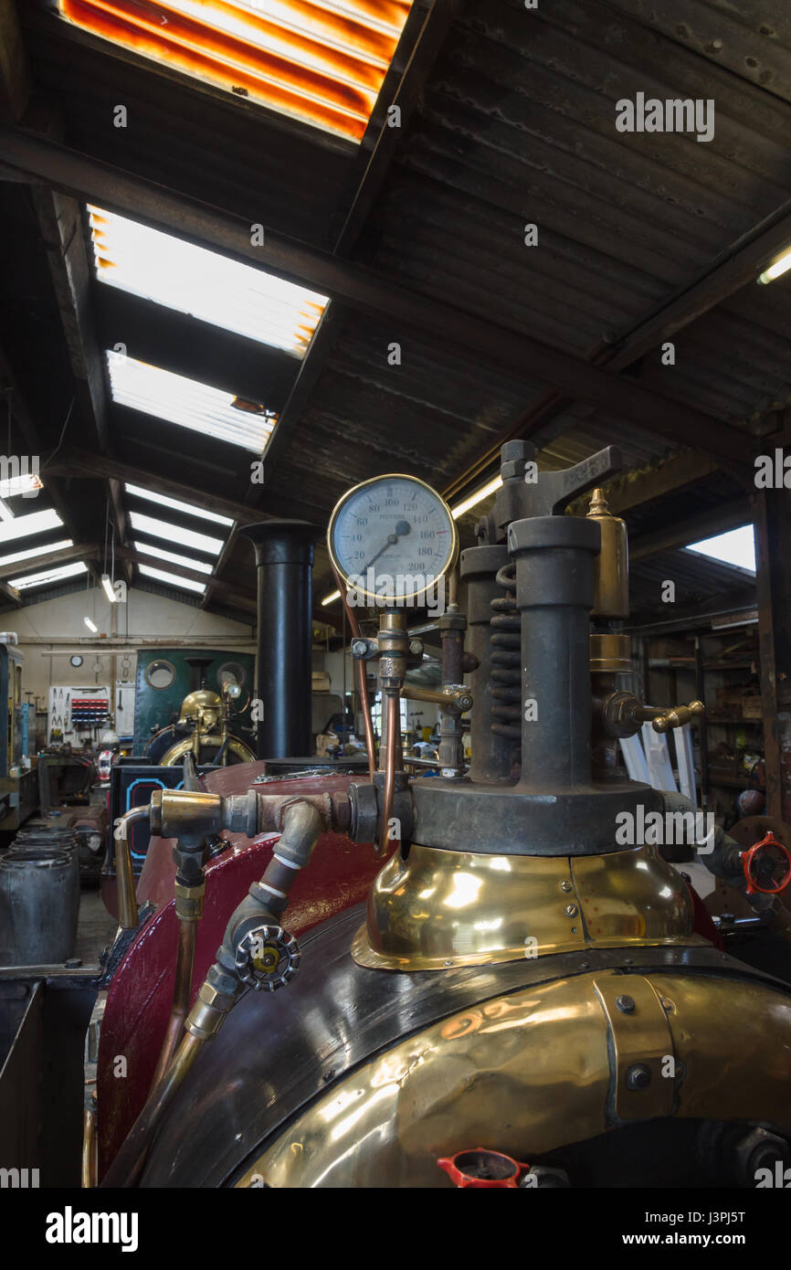 The Bala Lake Railway narrow gauge steam engines Maid Marian and ...