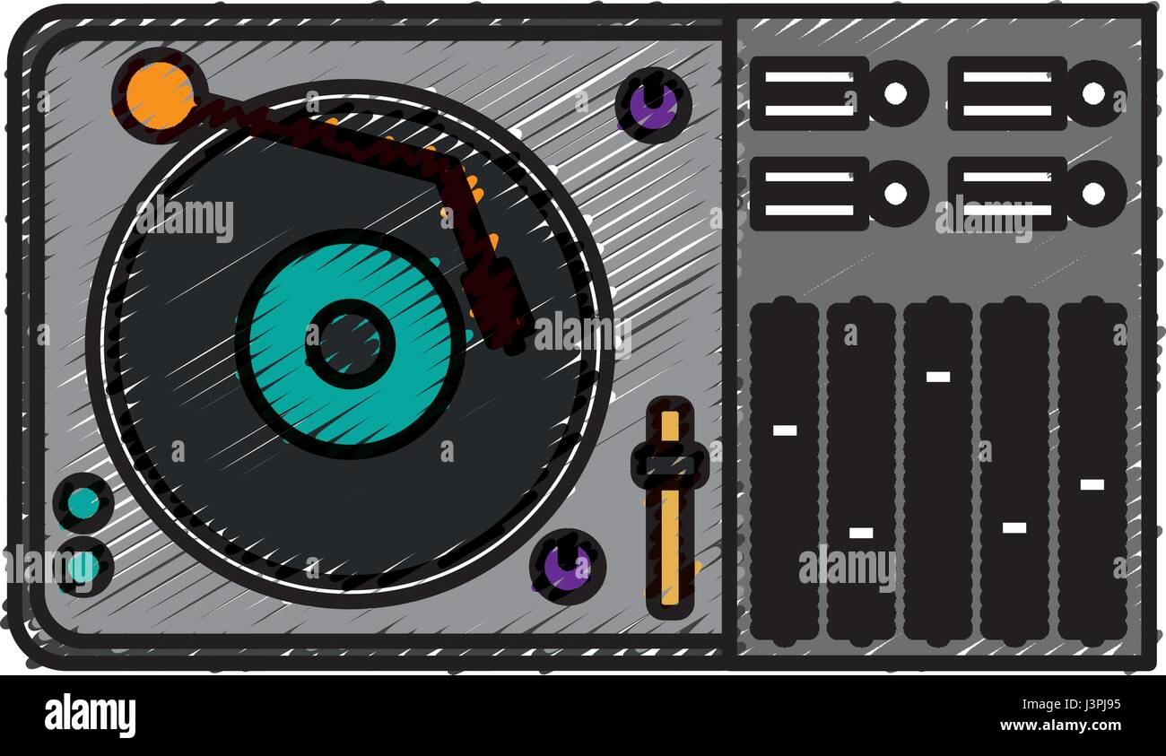 dj turntable icon Stock Vector Image & Art - Alamy