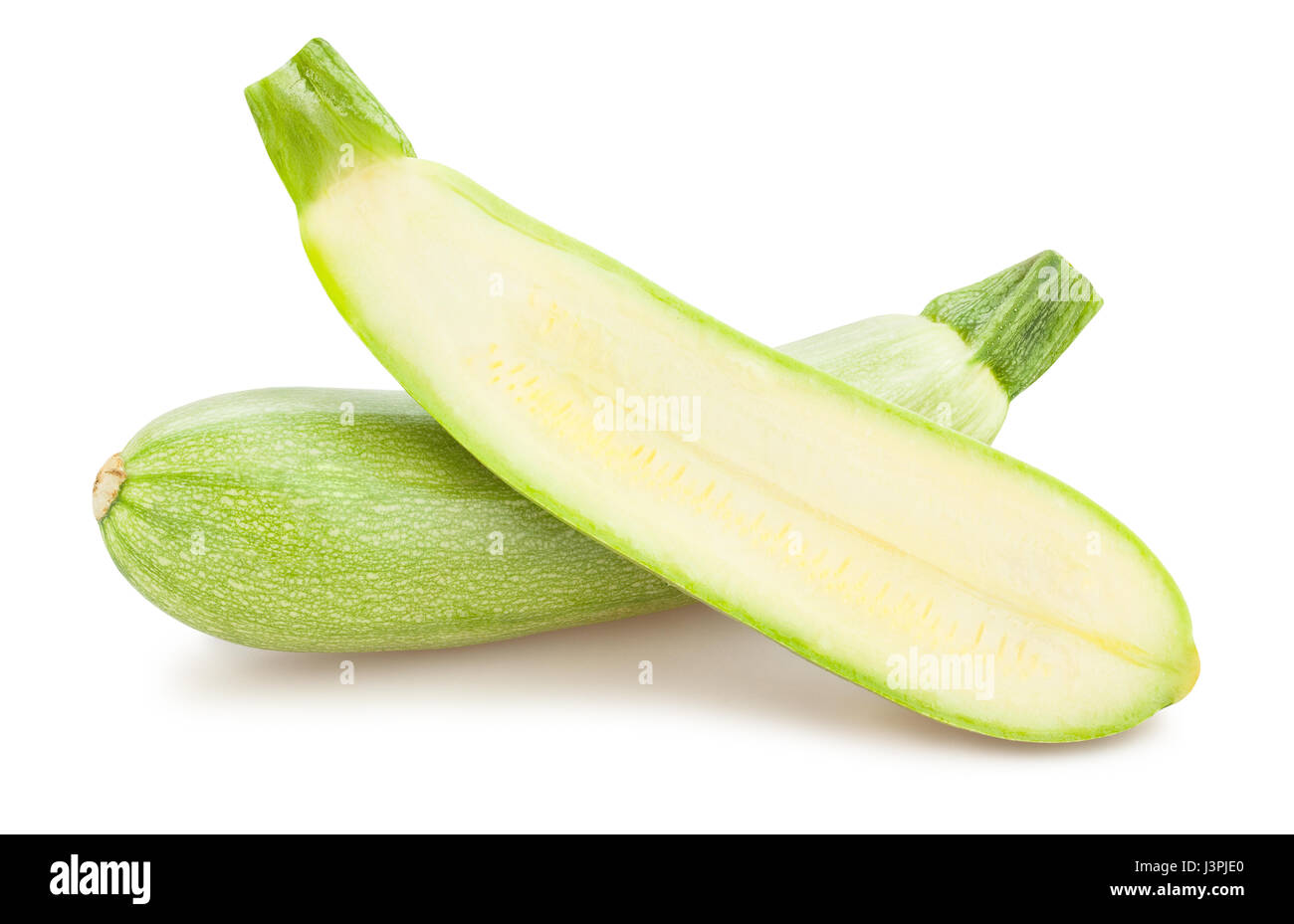 sliced green marrow isolated Stock Photo - Alamy