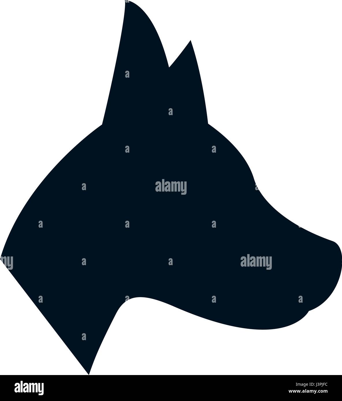 dog shape icon over white background. vector illustration Stock Vector ...