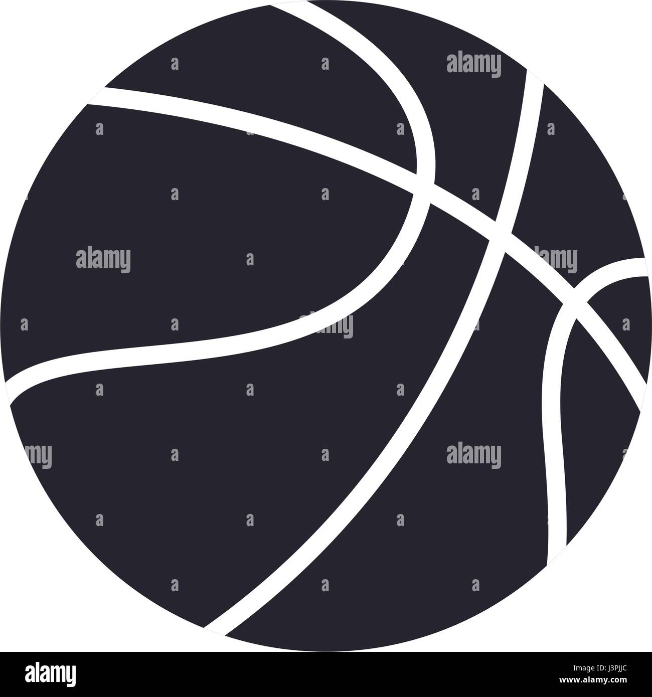 basketball ball sport play equipment pictogram Stock Vector Image & Art ...