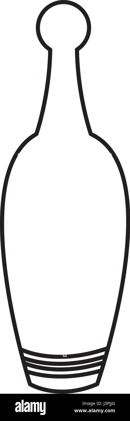 bowling pin sport game tool line Stock Vector Image & Art - Alamy