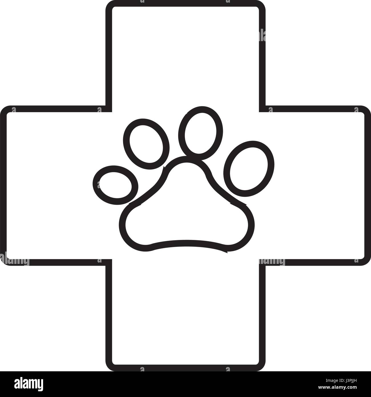 Paw print and cross hi-res stock photography and images - Alamy