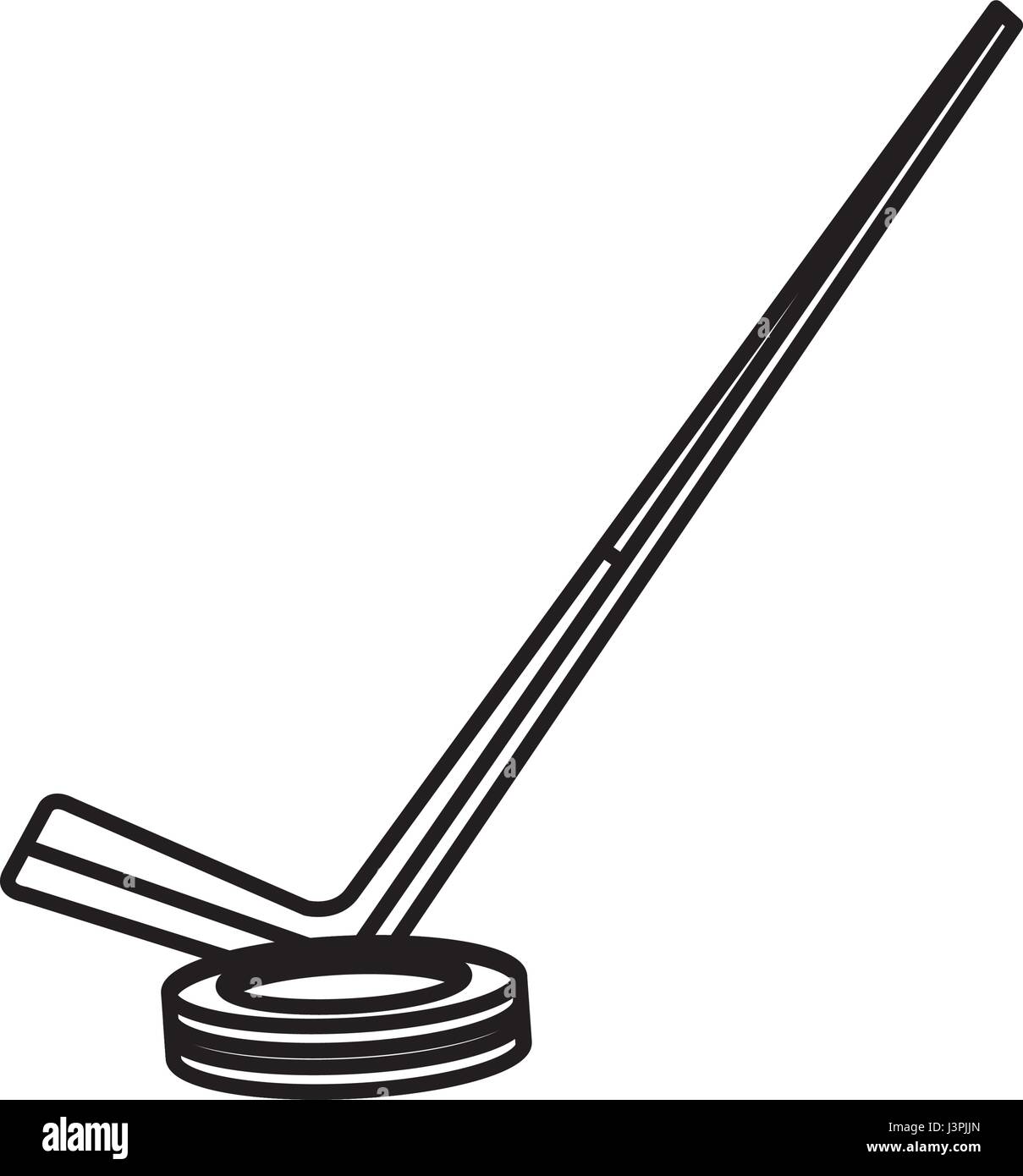 Hockey stick ball line Stock Vector Images - Alamy