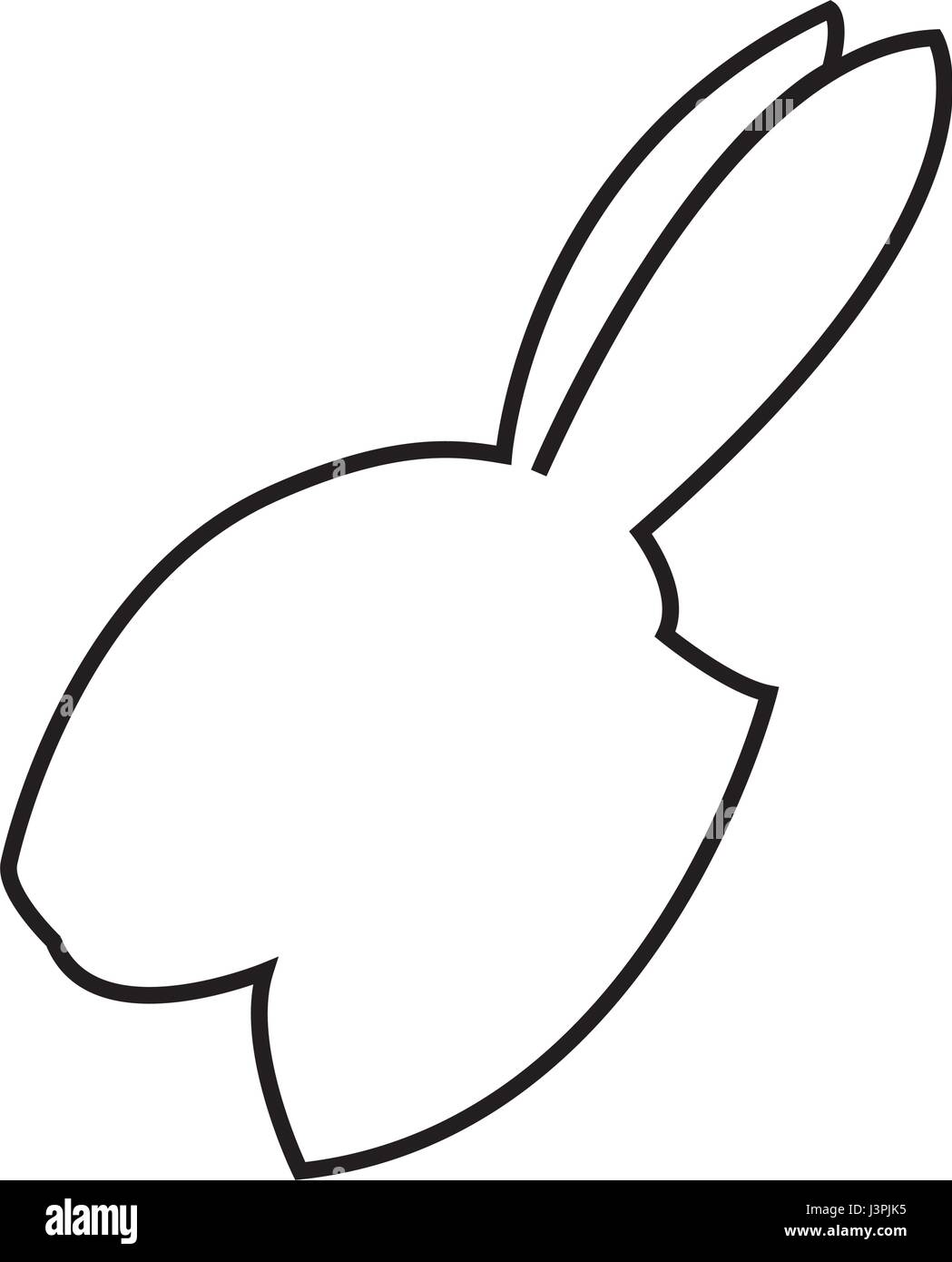 rabbit shape icon Stock Vector Image & Art - Alamy