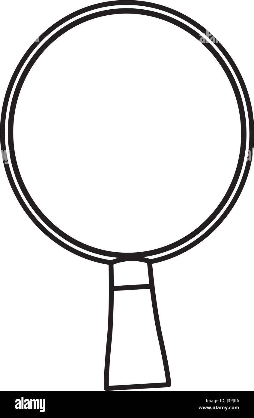 wooden racket ping pong game line Stock Vector Image & Art - Alamy