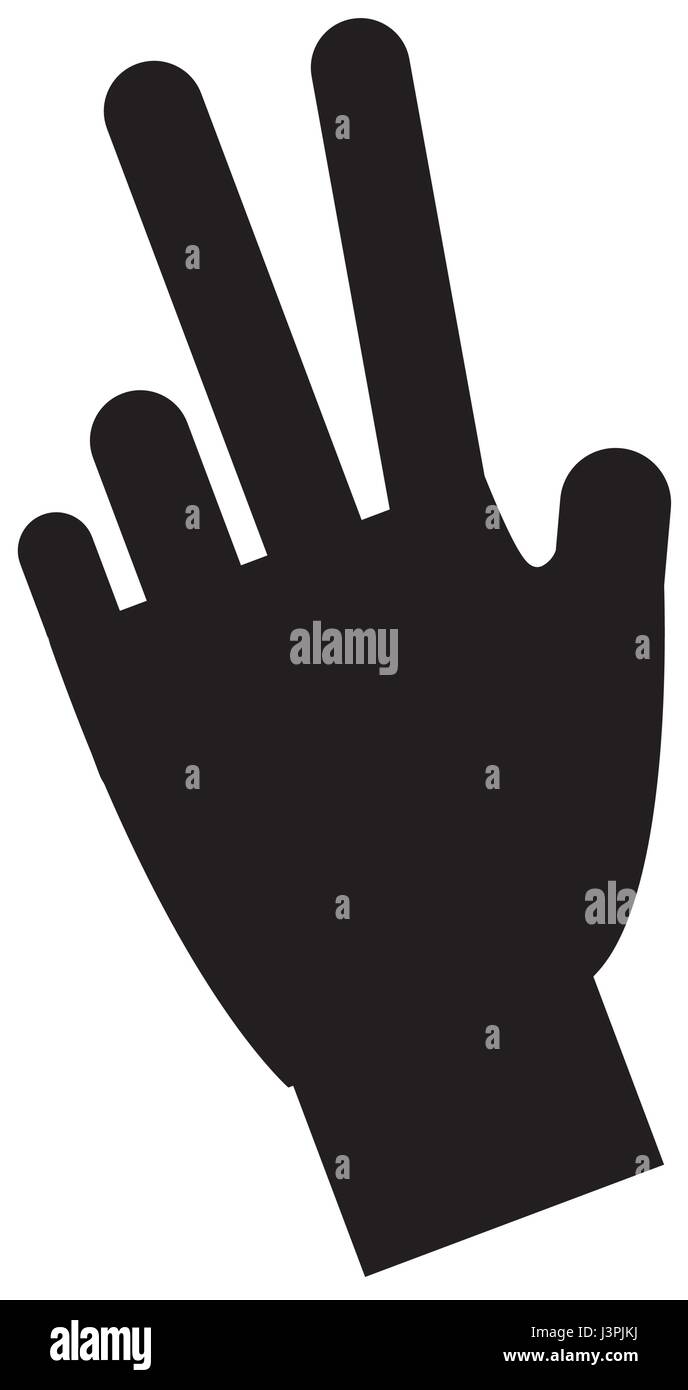 human hand icon Stock Vector Image & Art - Alamy