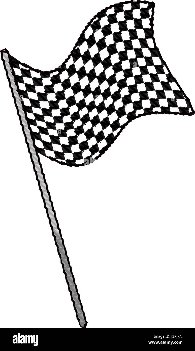 drawing flag sport finish winner design Stock Vector Image & Art - Alamy