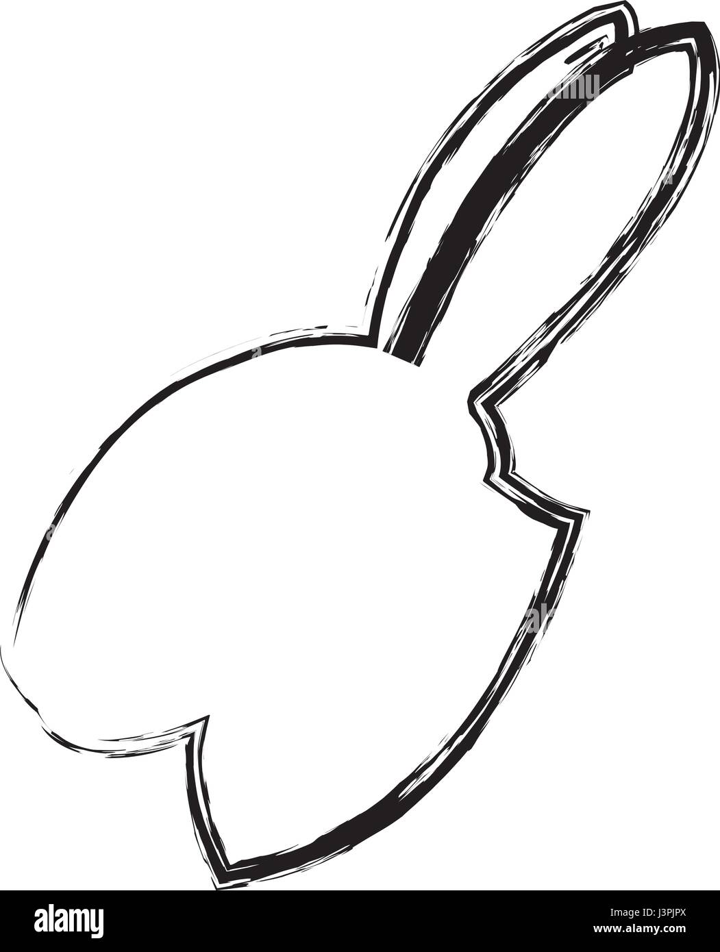 bunny shape icon image Stock Vector Image & Art - Alamy