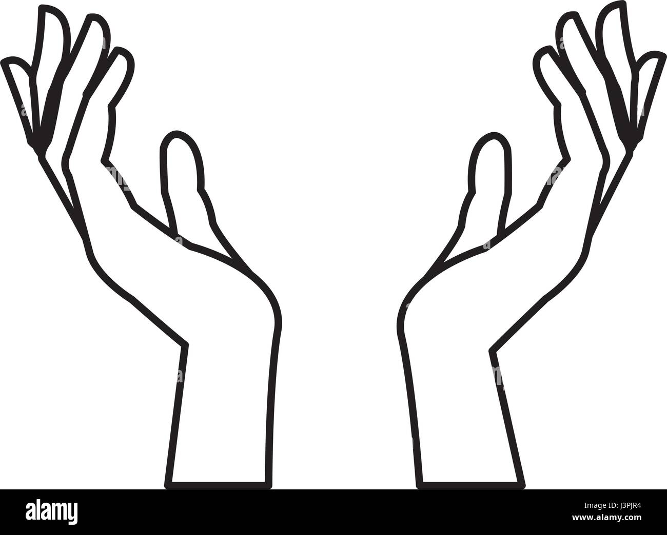 human hands health care medical line Stock Vector Image & Art - Alamy