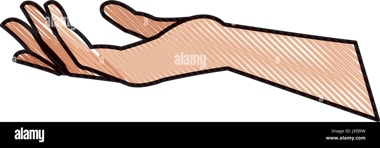 drawing human hand health care medical design Stock Vector Image & Art ...