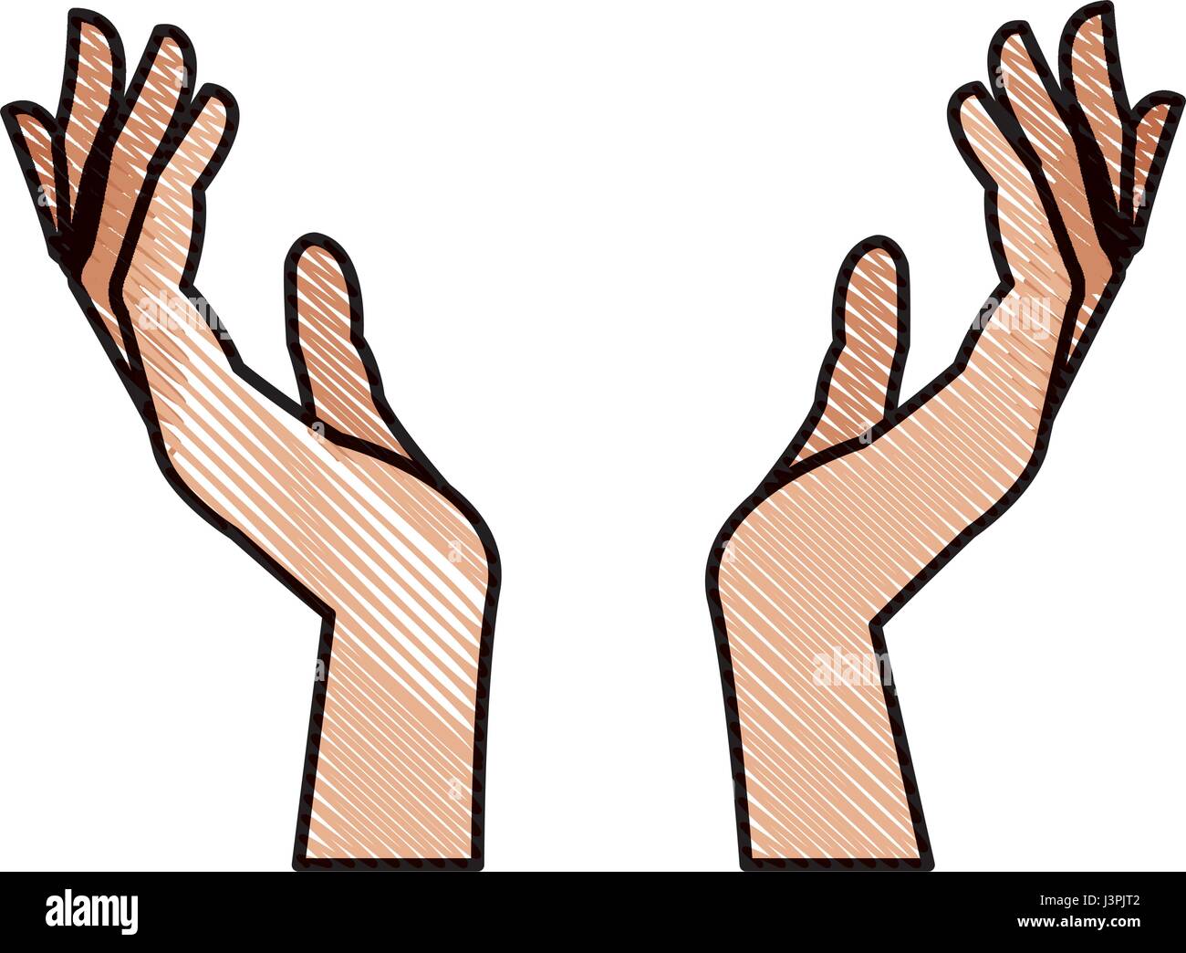 drawing human hand health care medical design Stock Vector Image & Art ...